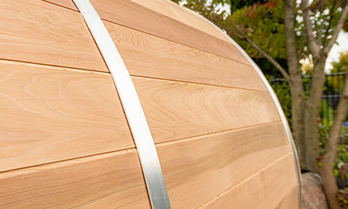 Clear Cedar Barrel Sauna - Finnmark Designs
