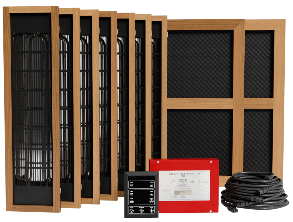 Spectrum & Carbon Infrared Sauna Heater Kit - 240v 2700 Watts ...